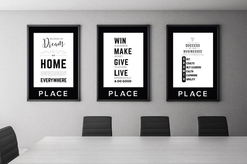PLACE | Mission, Vision & Values Poster Set 18x24 - AgentStore.com